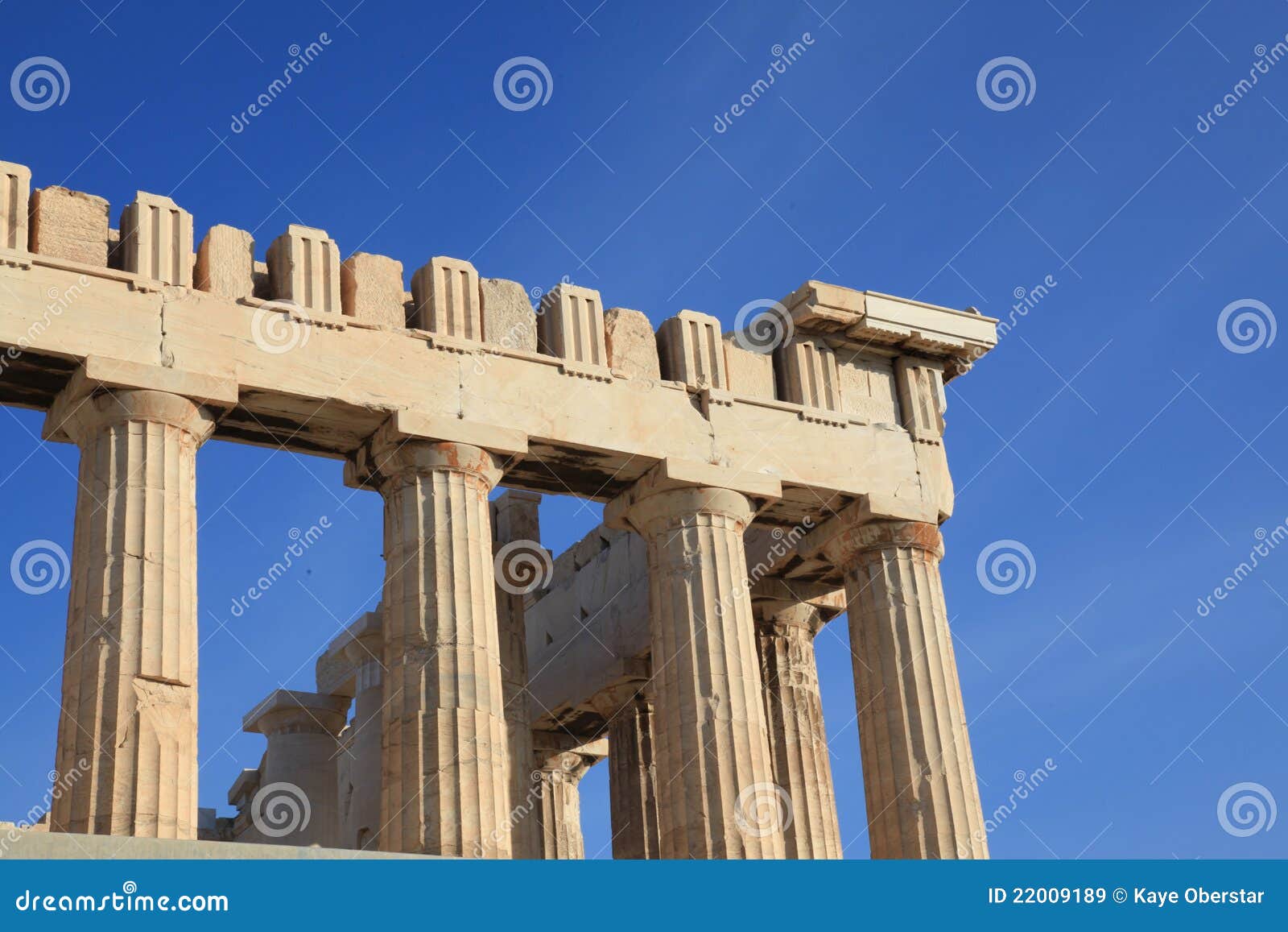 Colunas No Acropolis Do Parthenon Imagem de Stock - Imagem de destinos, marco: 22009189
