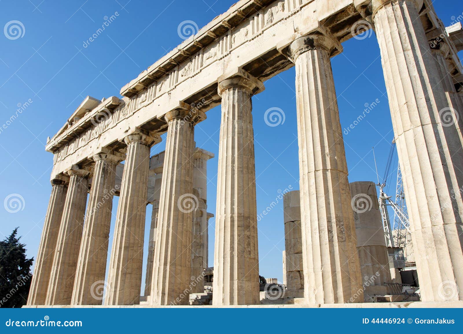 Colunas No Templo Do Partenon Foto de Stock - Imagem de bege, europa: 44446924