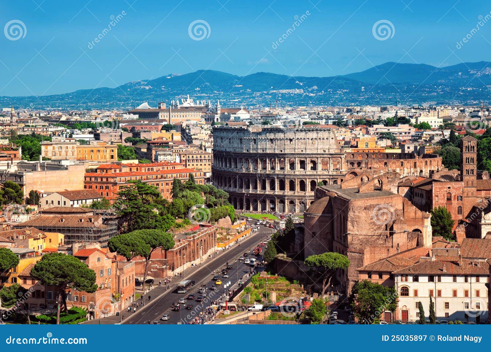 Colusseum, Rome - Italy stock image. Image of ariel, facade - 25035897