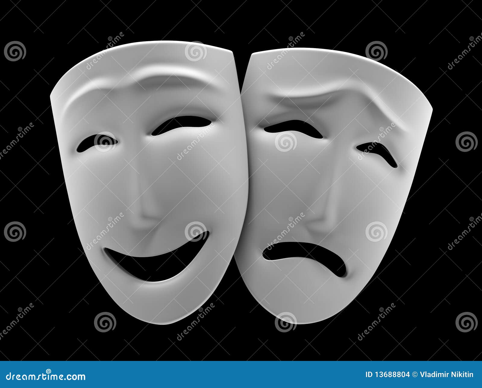 Comédia e tragédia ilustração stock. Ilustração de jogos - 13688804