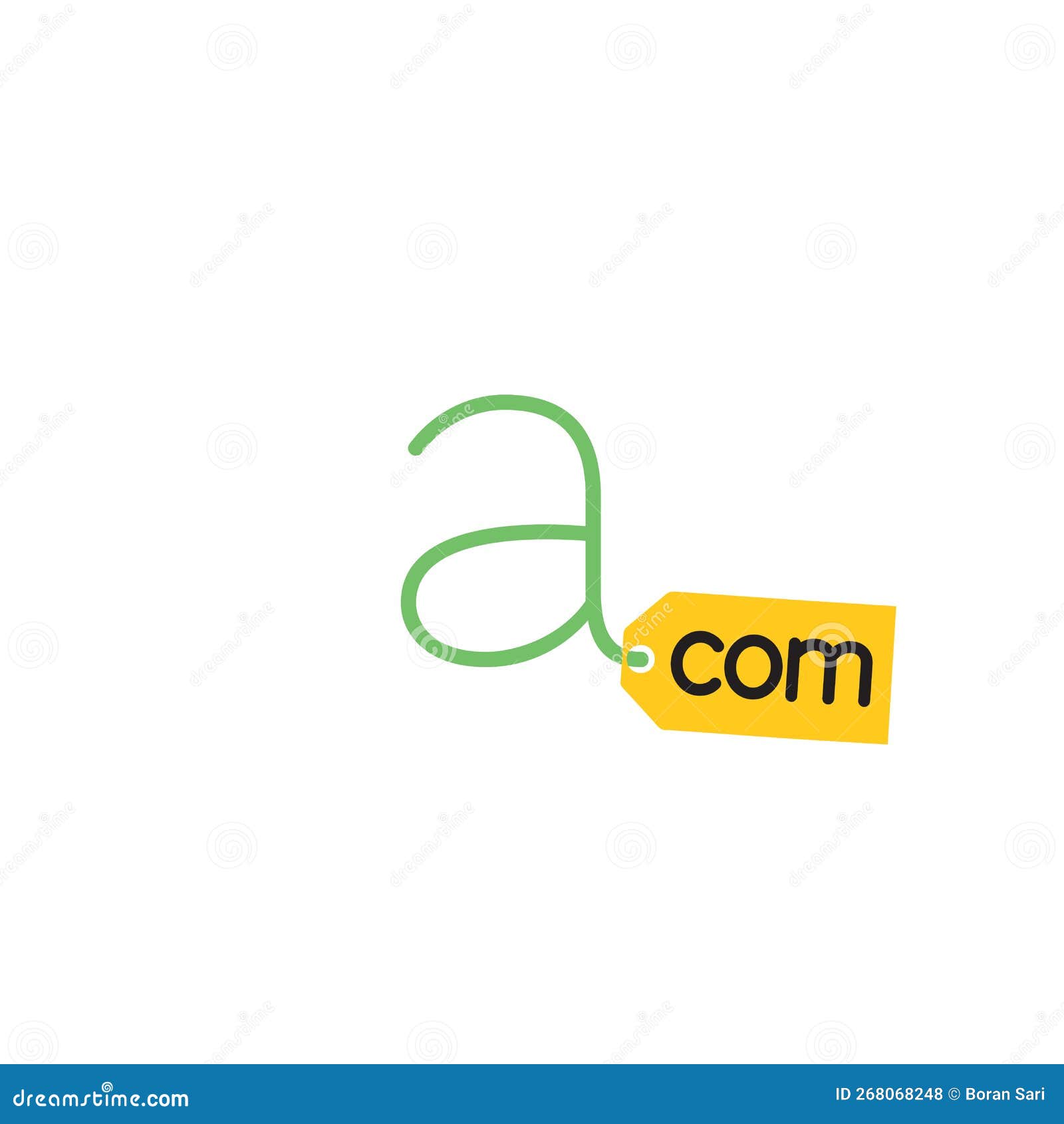 A Com Logo Concept, Branding, Creative Simple Icon Stock Vector ...