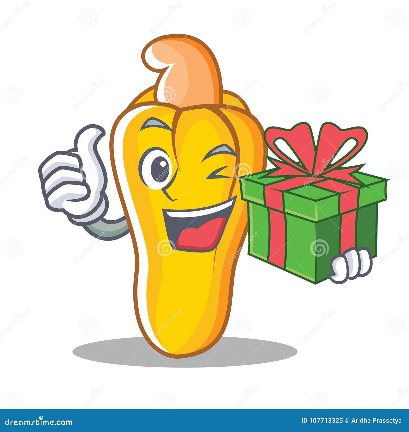 Com Estilo Dos Desenhos Animados Da Mascote Do Caju Do Presente ...