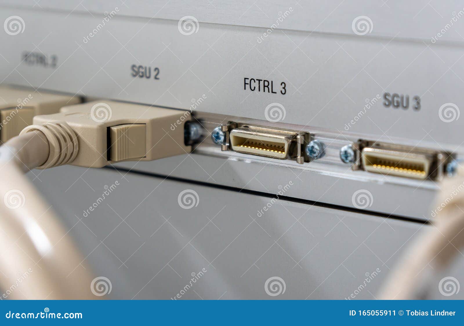Com Port or Interface of a Computer Stock Image - Image of port, plug ...