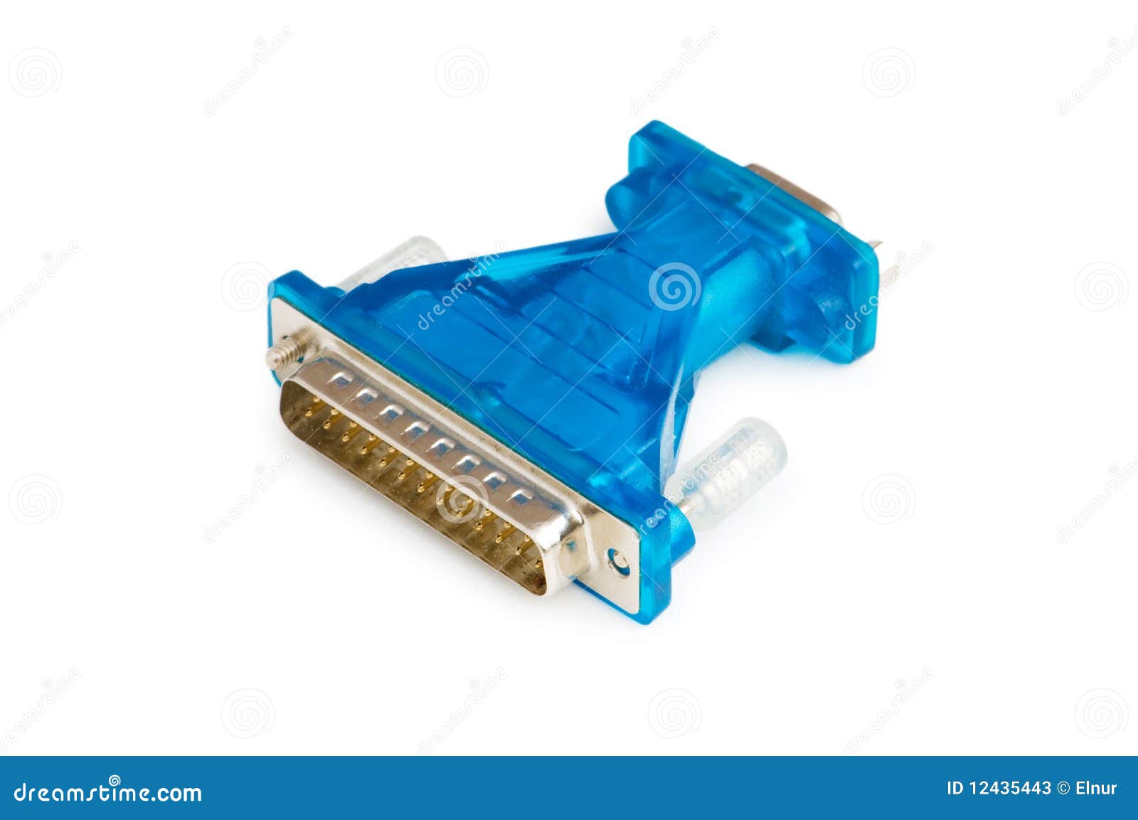 COM-to-LPT Adapter Isolated Stock Image - Image of plastic, electronics ...