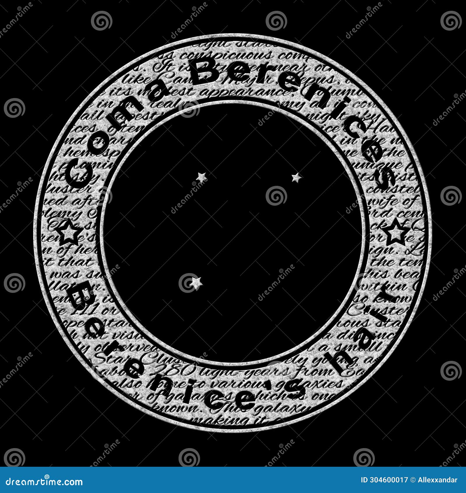 Coma Berenices Star Constellation, Berenice Hair Stock Illustration ...