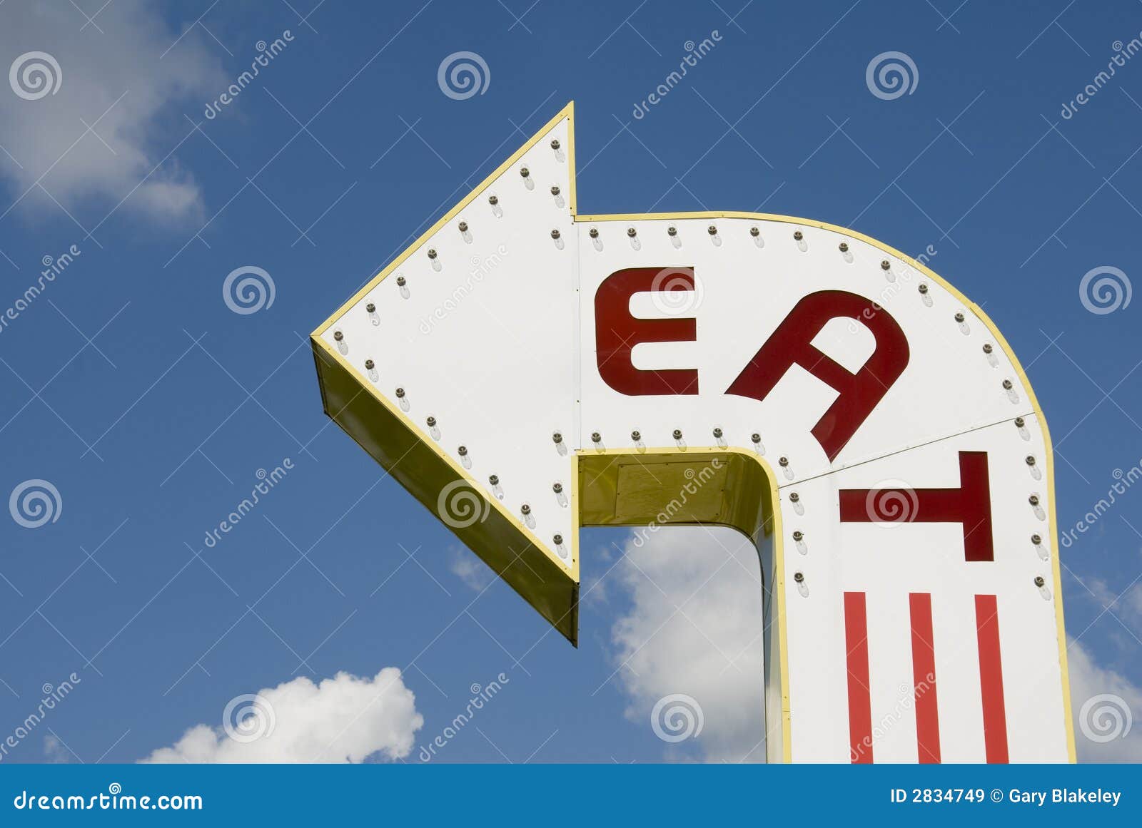 Coma esta maneira imagem de stock. Imagem de grande, esquerdo - 2834749