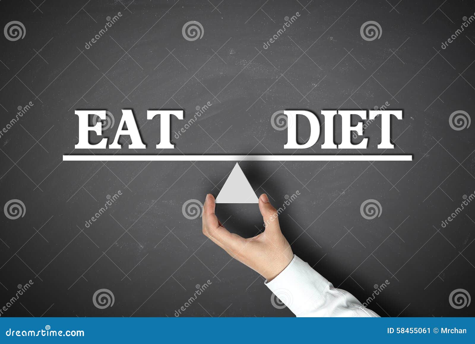 Coma La Balanza De La Dieta Imagen de archivo - Imagen de equilibrio ...