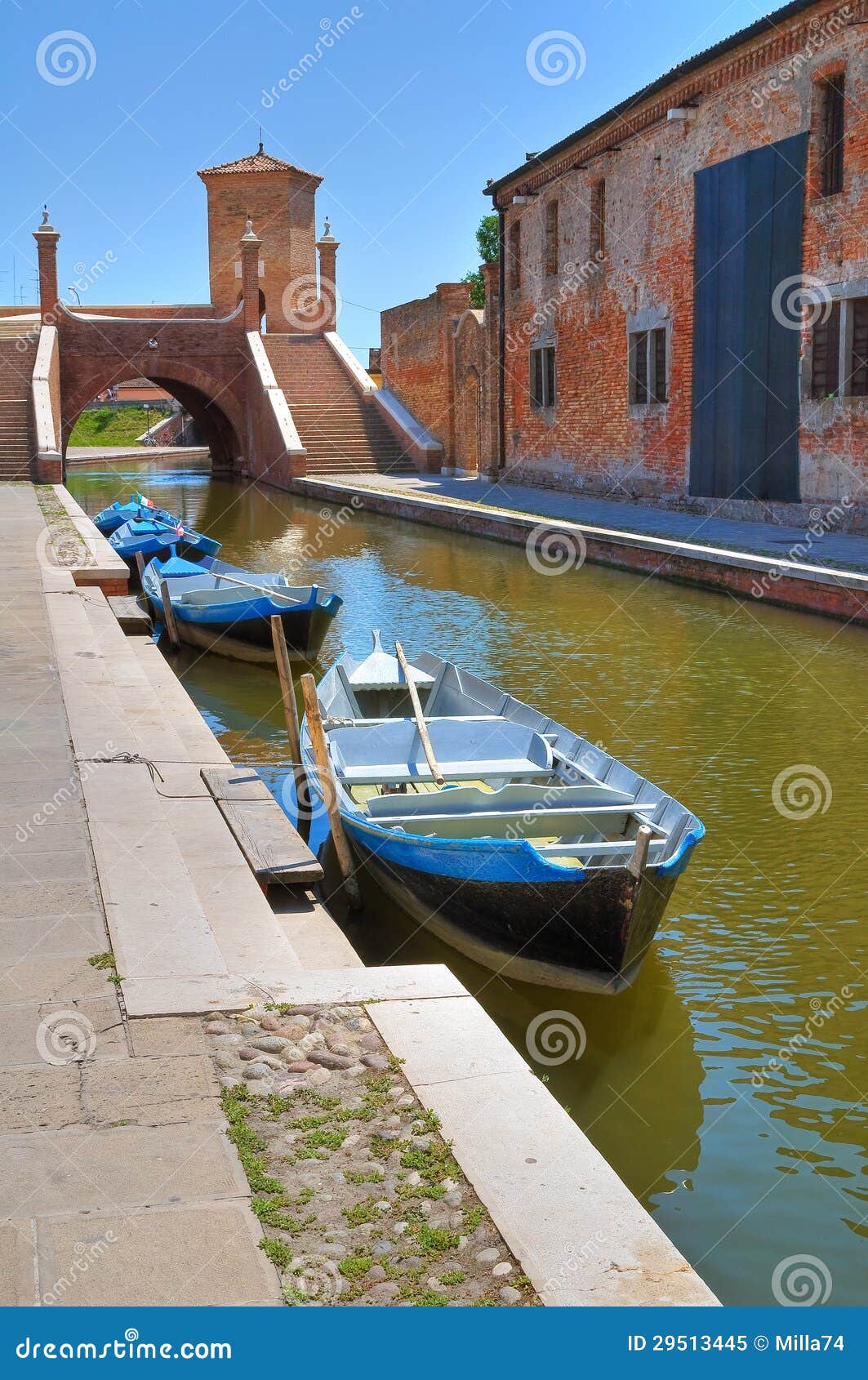 Comacchio. Emilia-Romagna. Italy Stock Image - Image of historical ...