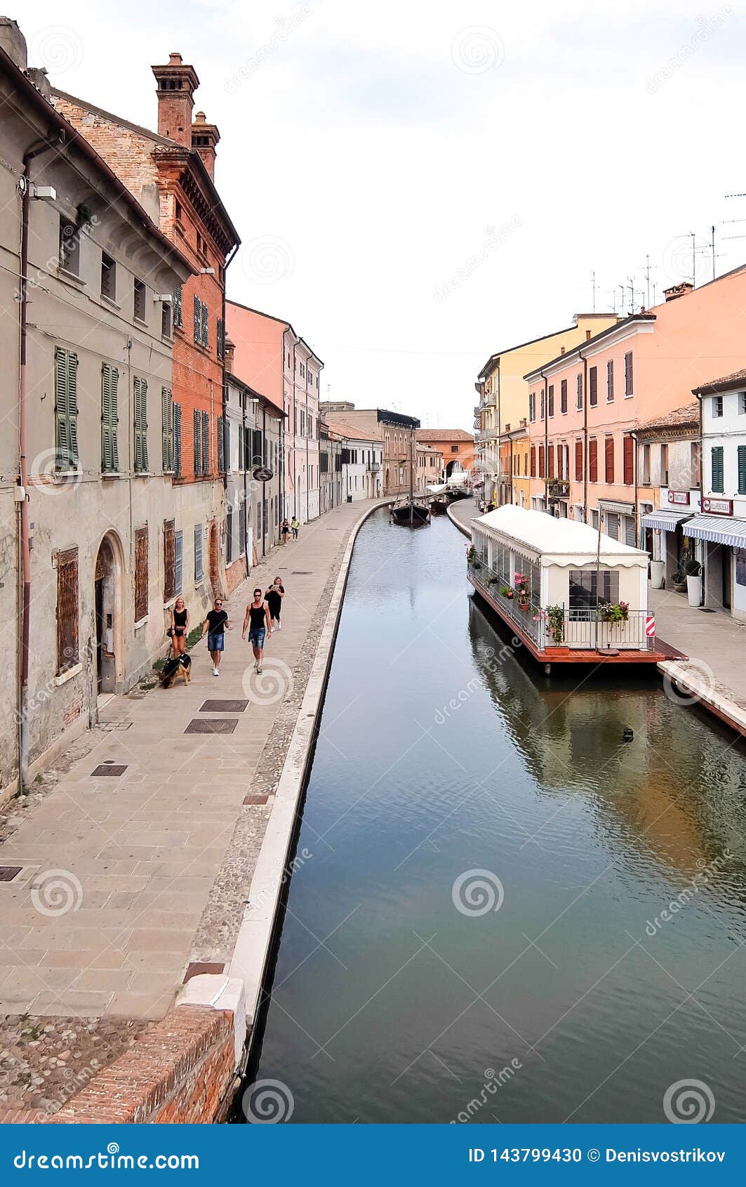 Comacchio, Italy. Streets and Canals of Comacchio Editorial Image ...