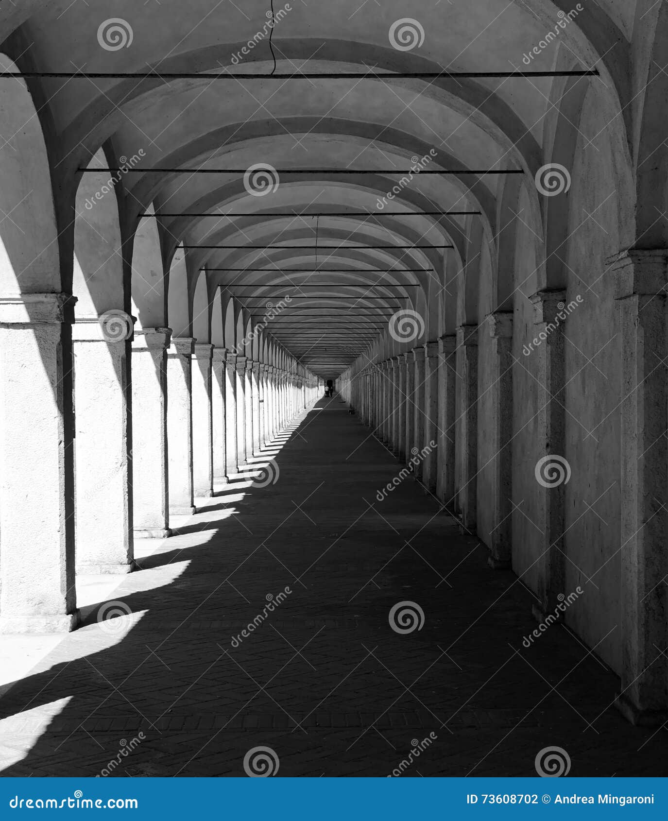 Comacchio, Italy, Colonnade Arcade Stock Photo - Image of contrast ...