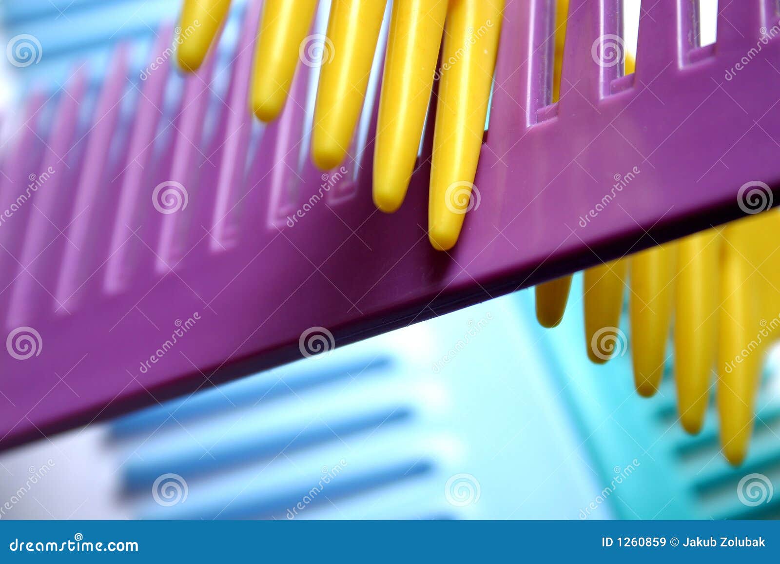 Comb stock image. Image of colors, hairdresser, comb, color - 1260859