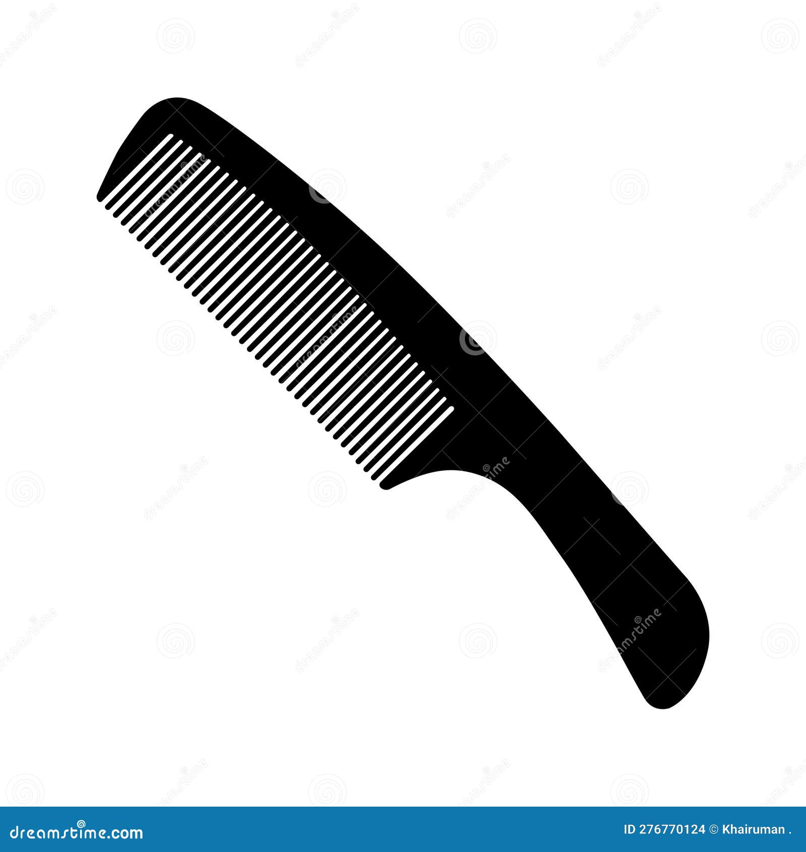 Comb Black and White Icon Design Element on Isolated White Background ...