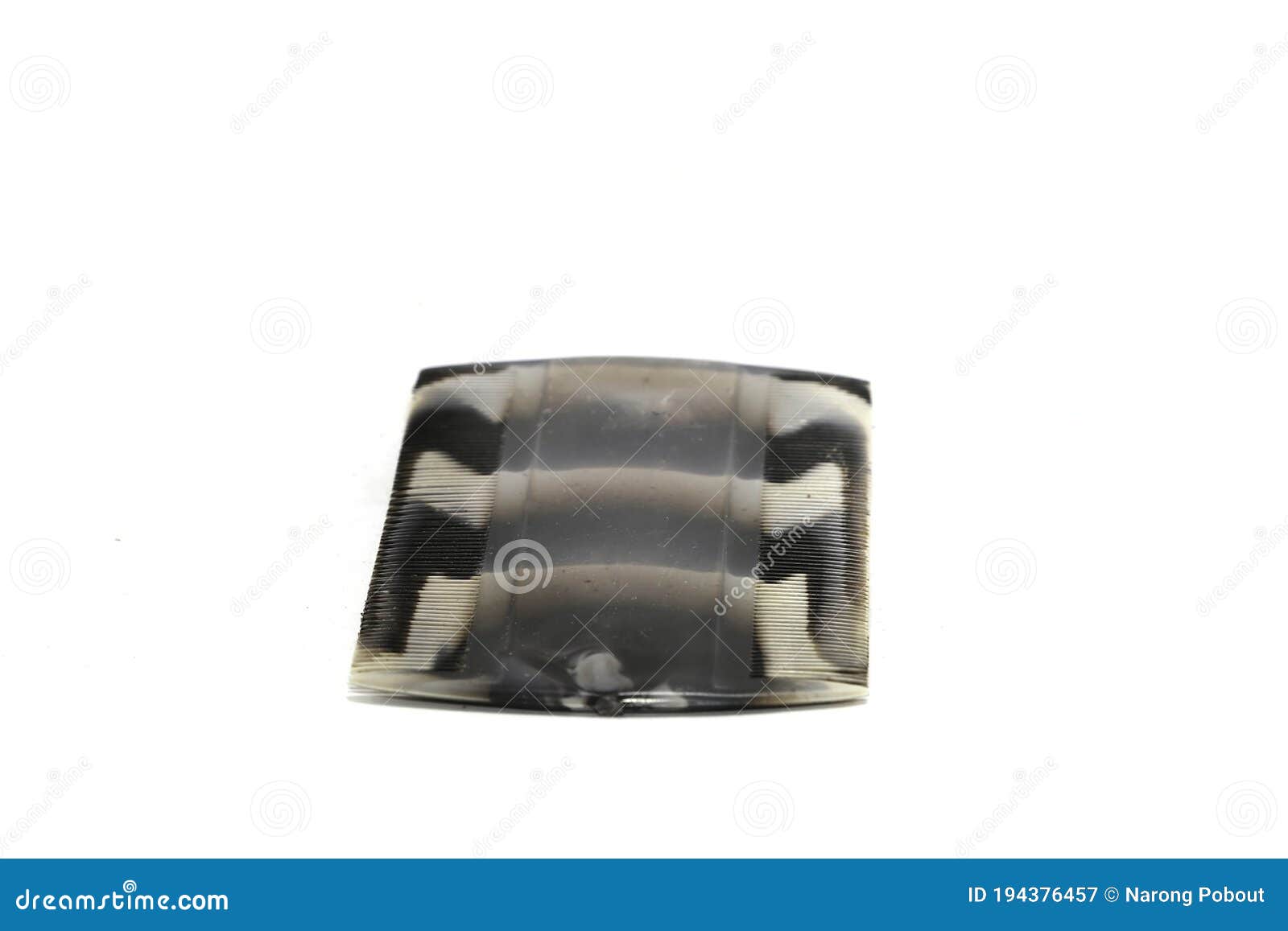 Comb - Brown Lice Comb - a Dangerous Animal on a Human Head on a White ...