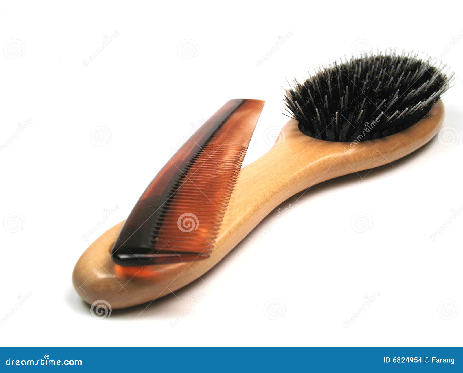 Comb and brush stock photo. Image of hairdresser, hygiene - 6824954