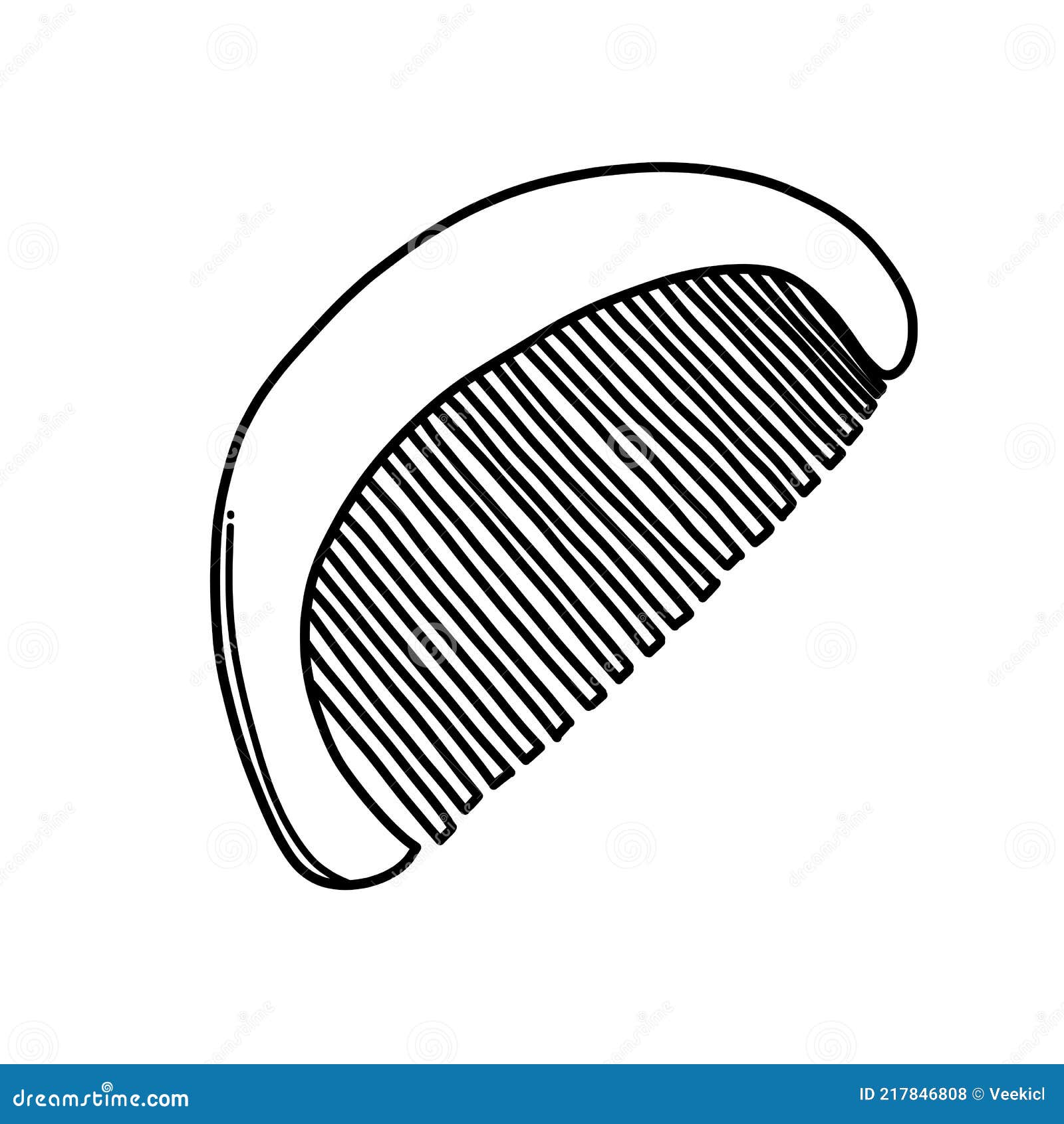 Comb Doodle Vector Icon. Drawing Sketch Illustration Hand Drawn Cartoon ...