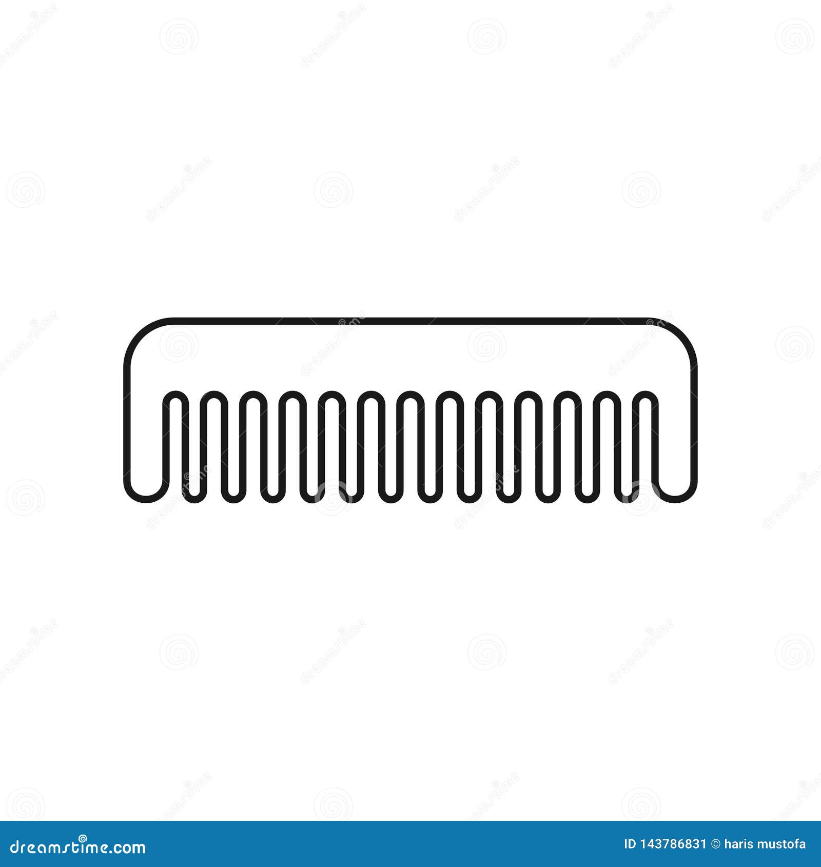 Comb Graphic Design Template Vector Isolated Stock Vector ...