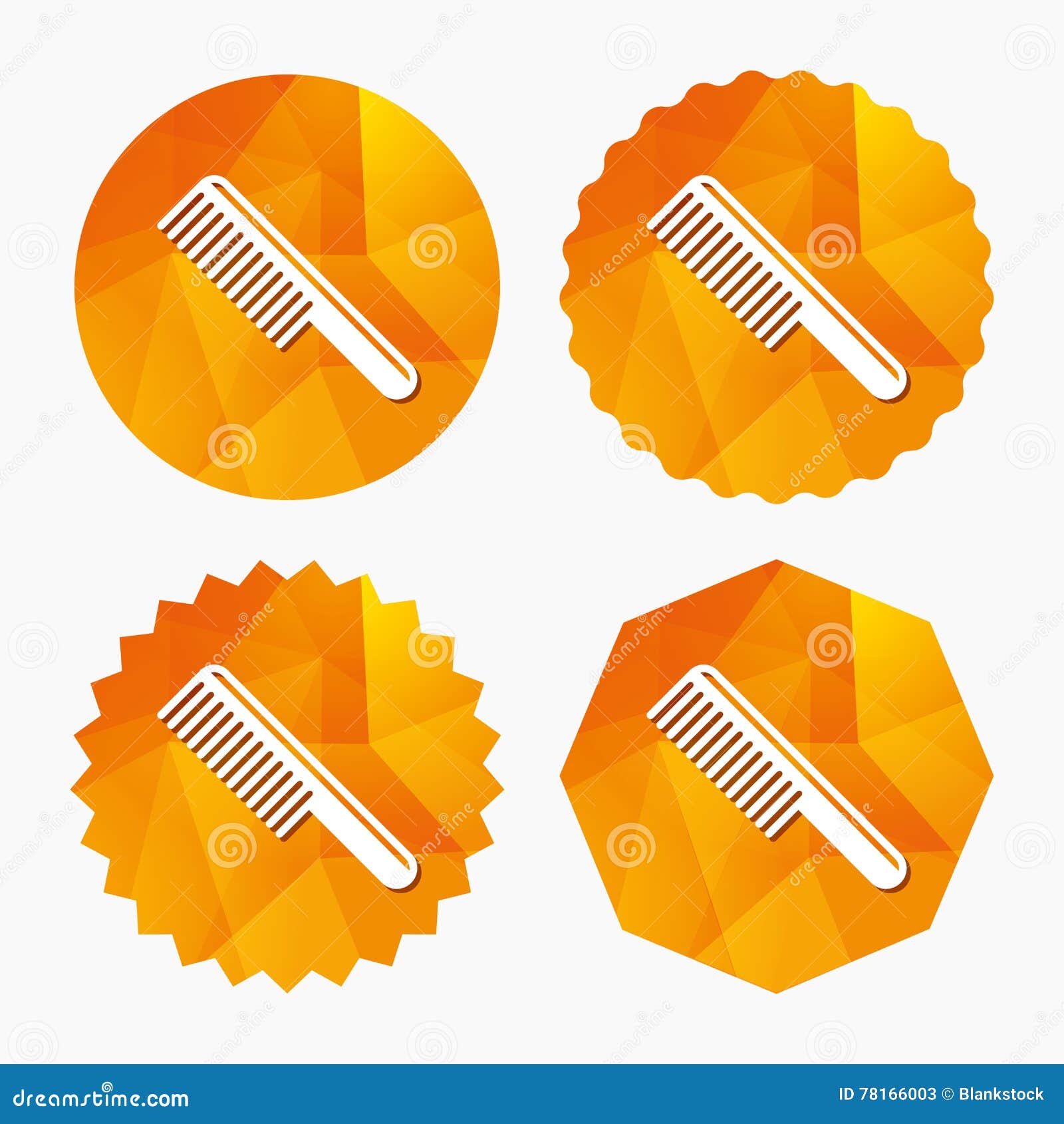 Comb Hair Sign Icon. Barber Symbol Stock Vector - Illustration of salon ...