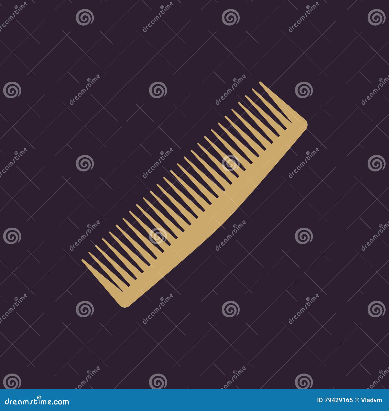 The Comb Icon. Barbershop Symbol Stock Vector - Illustration of style ...