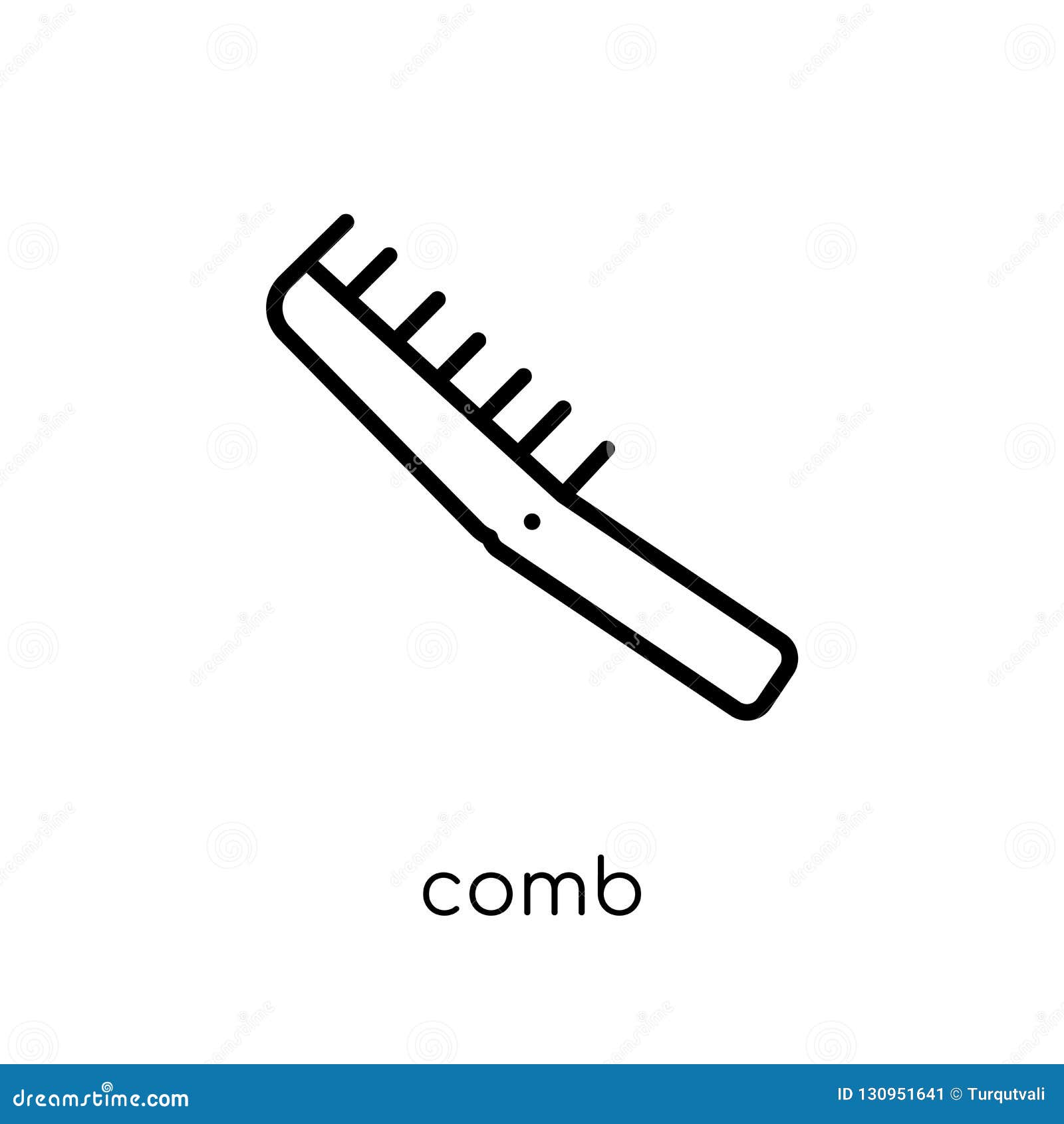 Comb icon from collection. stock vector. Illustration of hairbrush ...