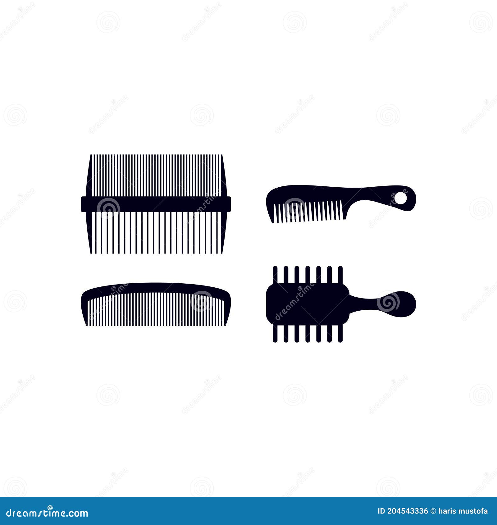 Comb Icon Design Template Vector Isolated Illustration Stock Vector ...
