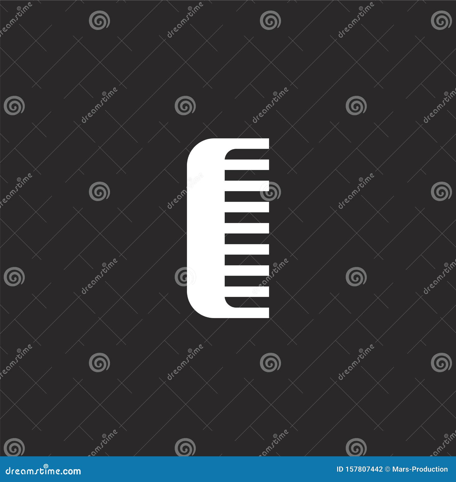 Comb Icon. Filled Comb Icon for Website Design and Mobile, App ...