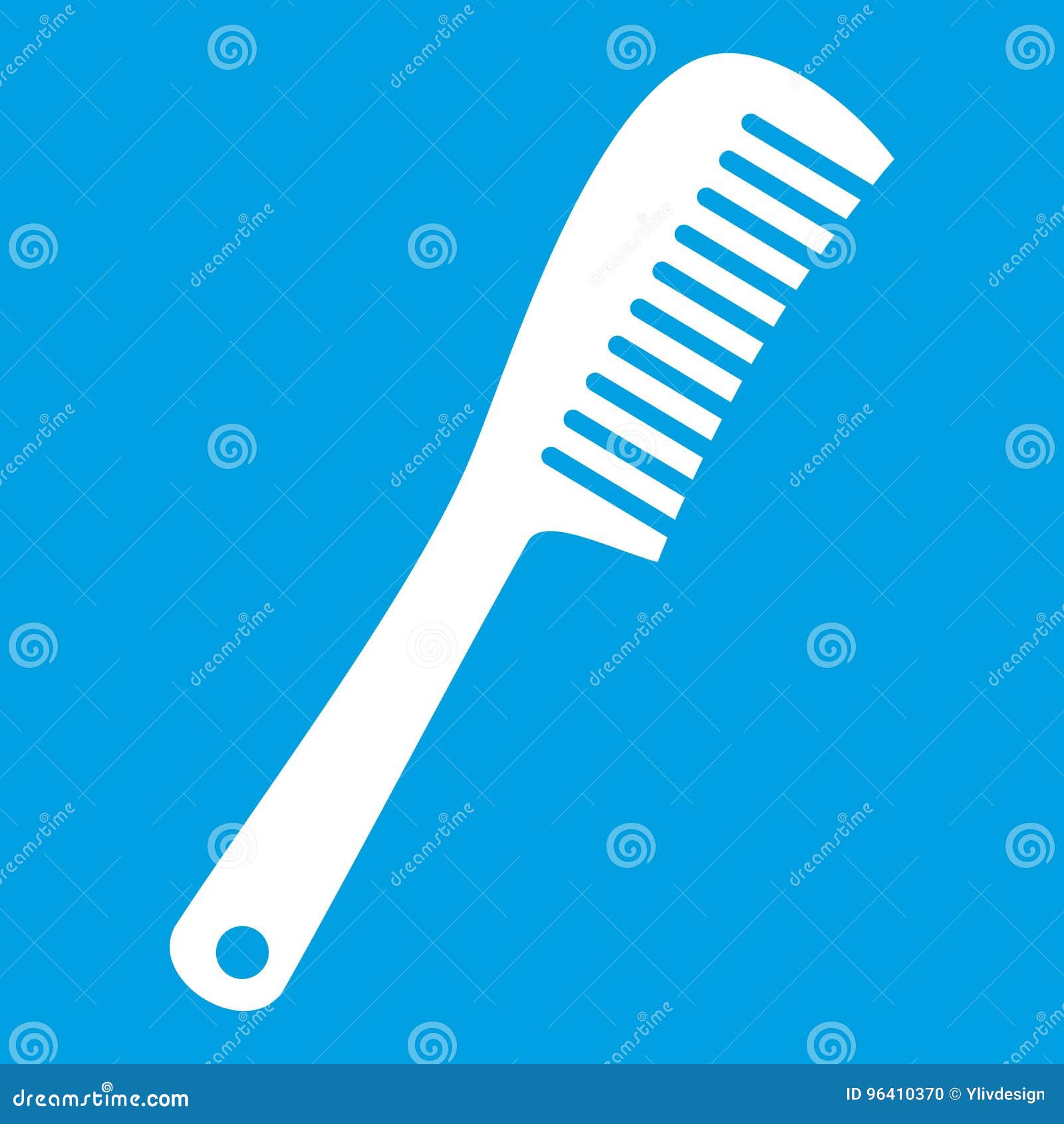 Comb icon white stock vector. Illustration of symbol - 96410370