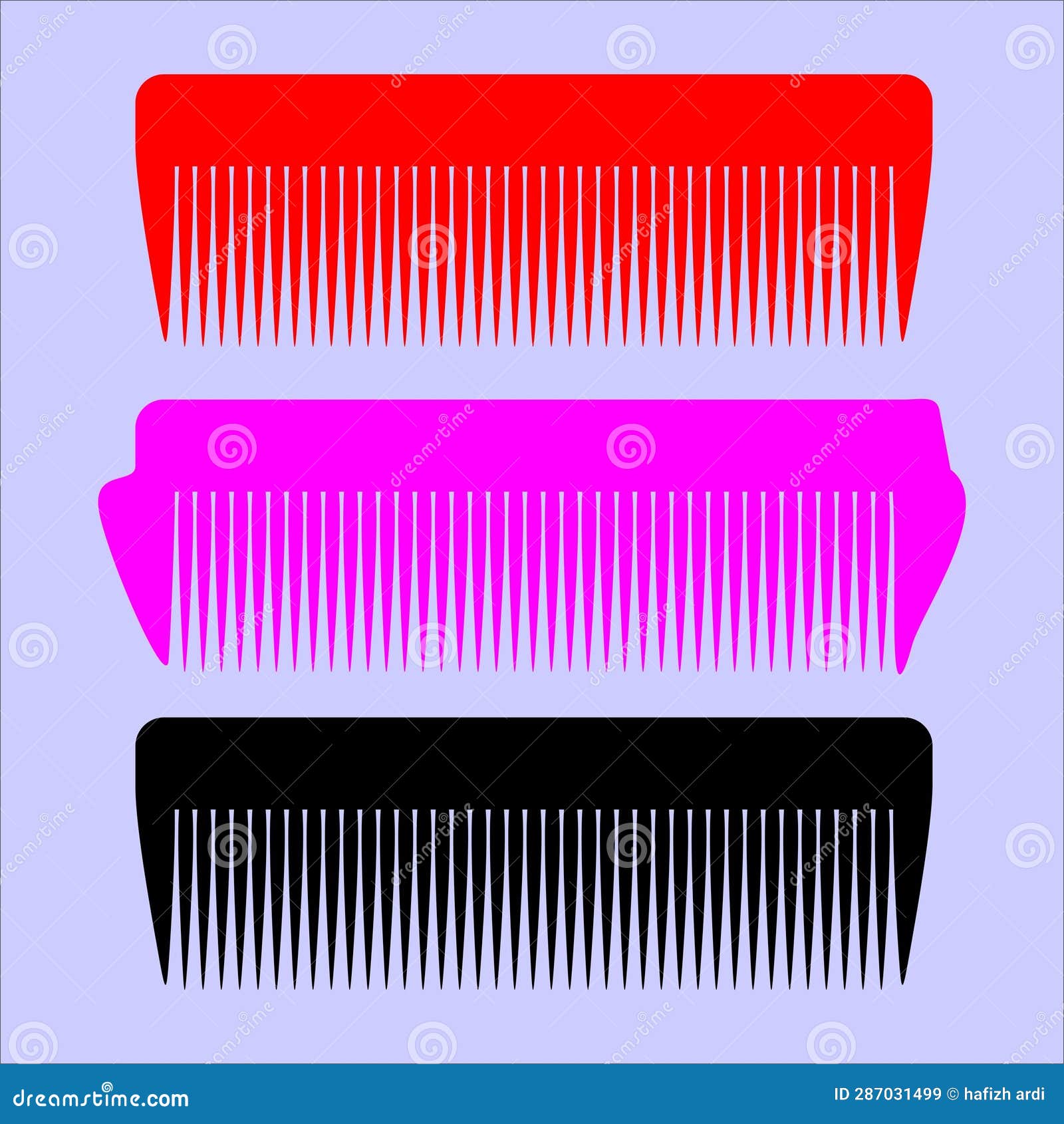 Comb illustration vector stock vector. Illustration of design - 287031499