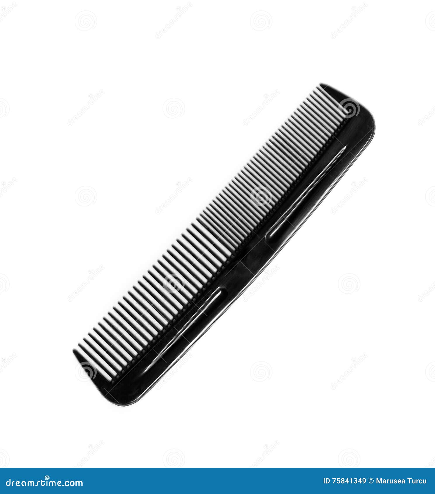 Comb Isolated on White Close Up Look Stock Image - Image of cutting ...
