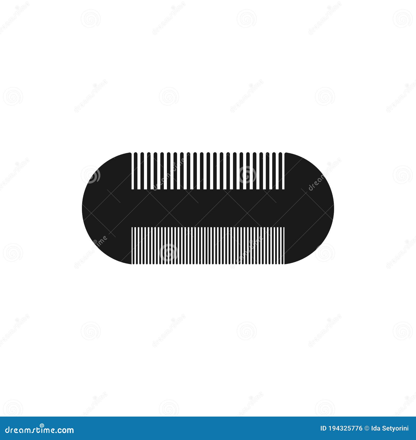 Comb logo stock vector. Illustration of cartoon, minimalist - 194325776