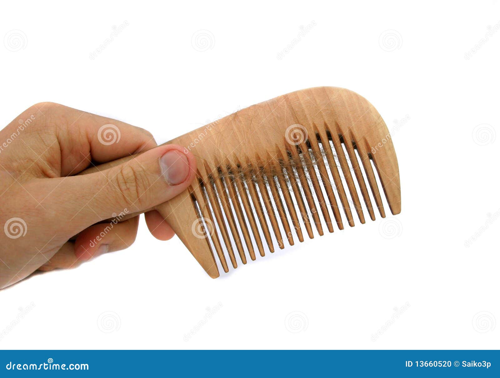 Comb with loss hair stock photo. Image of falling, hairdressing - 13660520