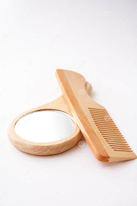 Comb on the mirror stock photo. Image of comb, care, beauty - 496192