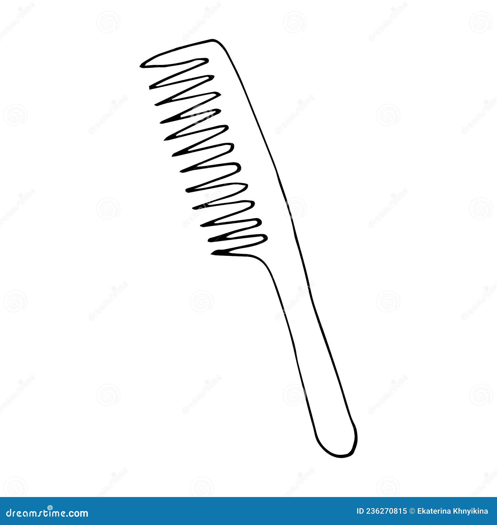 Comb Vector Illustration, Hand Drawing Doodle Stock Vector ...