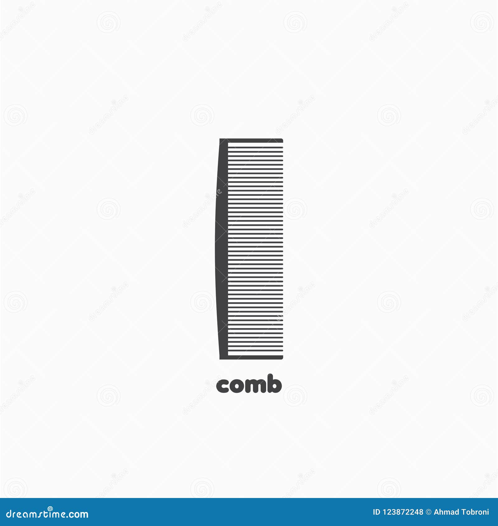 Comb Vector Template Design Stock Vector - Illustration of woman, hair ...