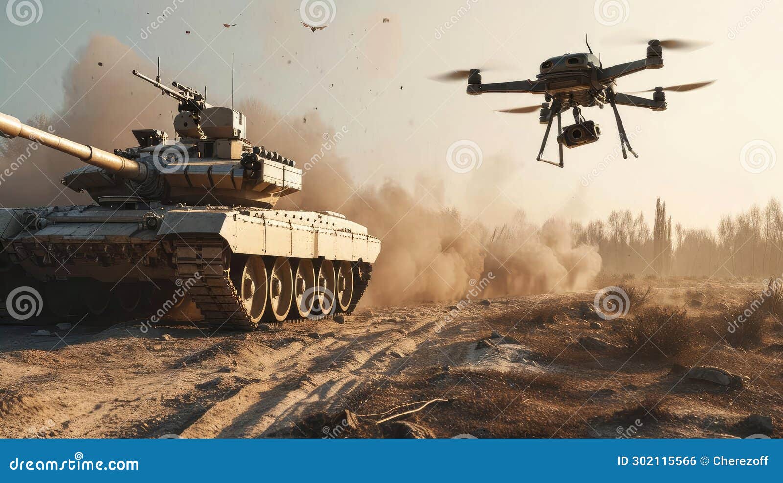 A Drone Attacks A Transport Ship At Sea Royalty-Free Stock Image ...