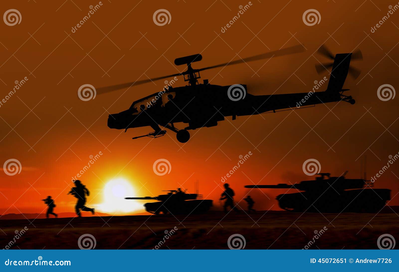 AH-64 Apache Military Aircraft Helicopter Attack Flying, Longbow Air ...