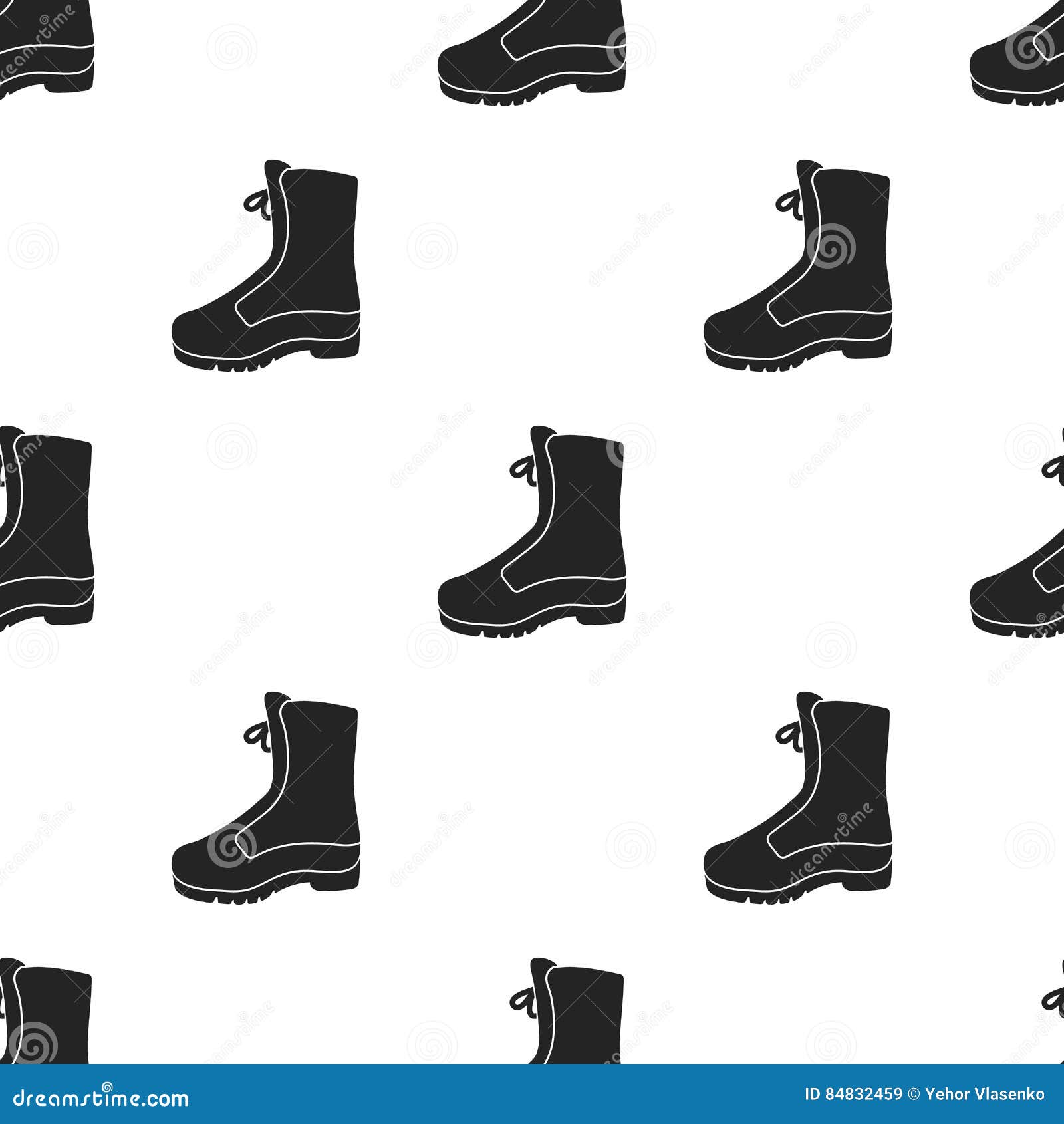 Combat Boot Icon in Black Style Isolated on White Background. Hunting ...