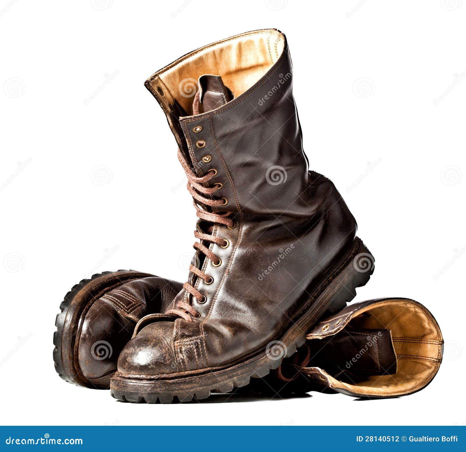 Combat boots stock photo. Image of fashion, isolated - 28140512