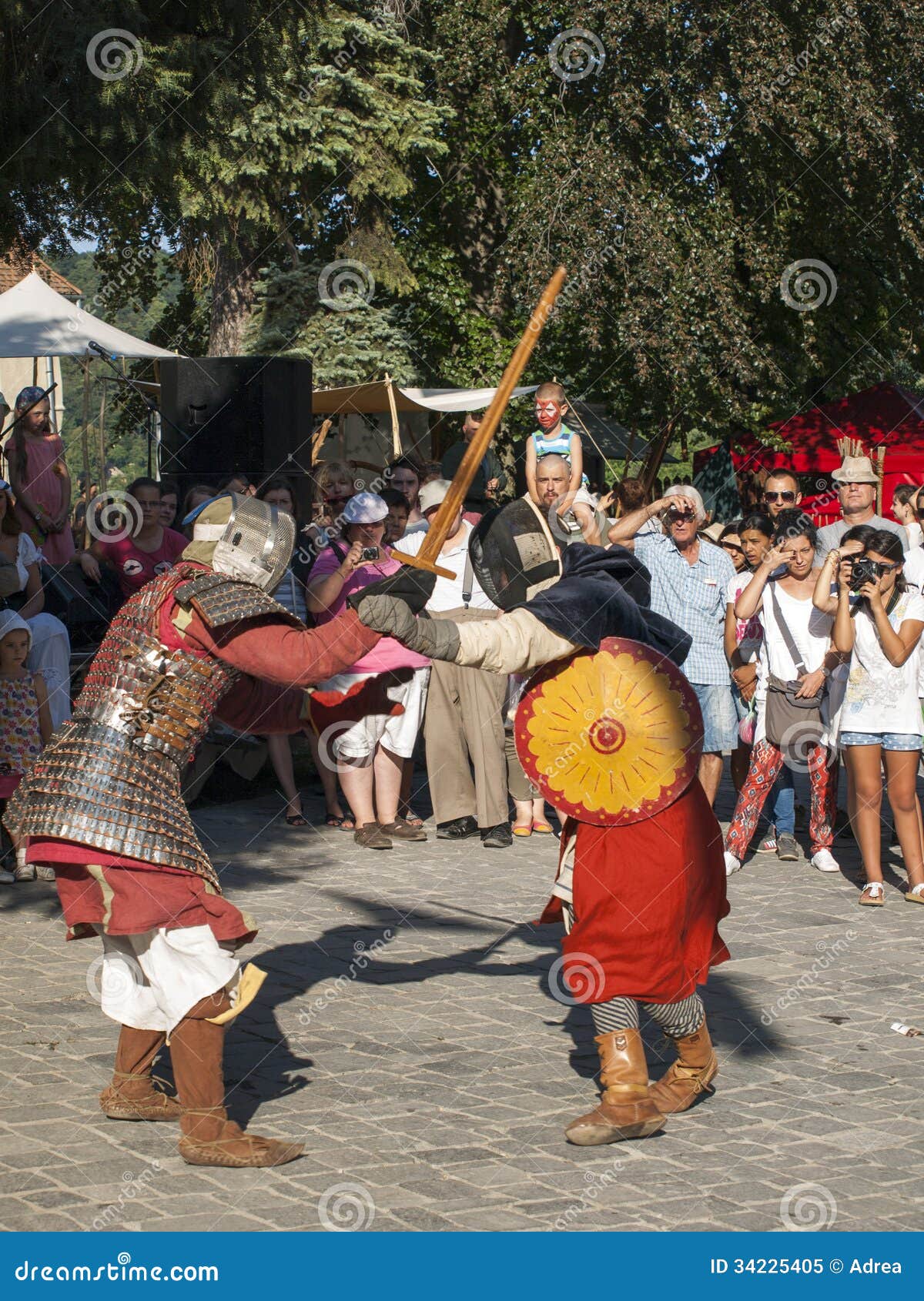Combat de chevalier image éditorial. Image du croisades - 34225405