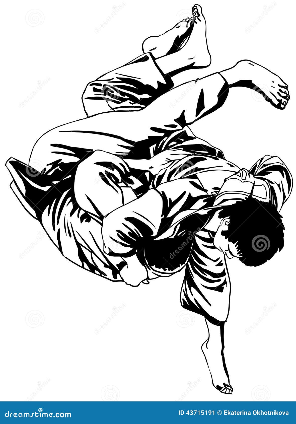 Combat de judo illustration de vecteur. Illustration du automne - 43715191 Combat de judo illustration de vecteur. Illustration du automne - 43715191