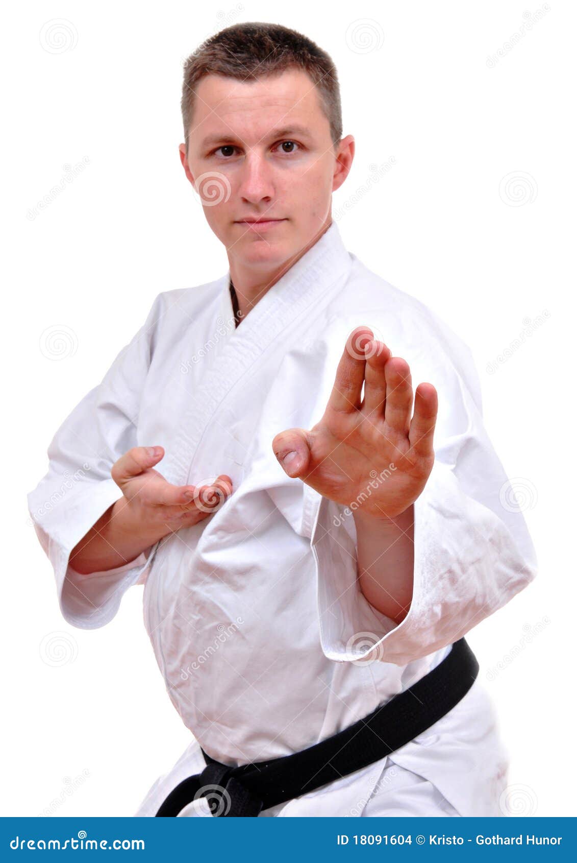 Combat de karaté photo stock. Image du frais, perforateur - 18091604