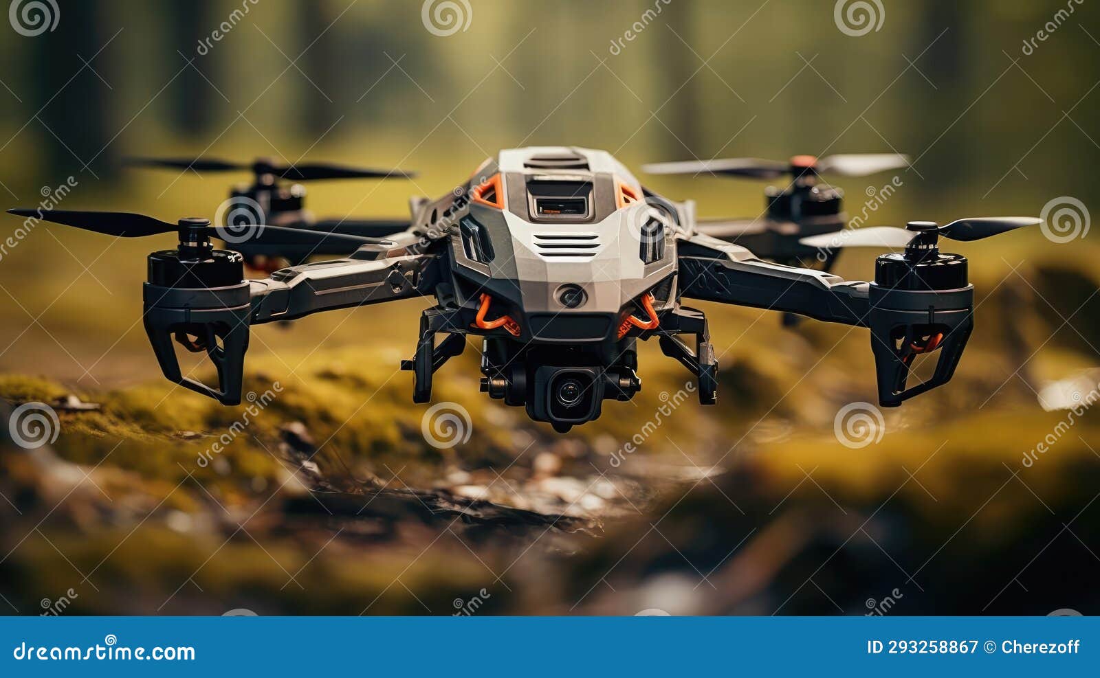 Combat FPV drone stock image. Image of flight, modern - 293258867