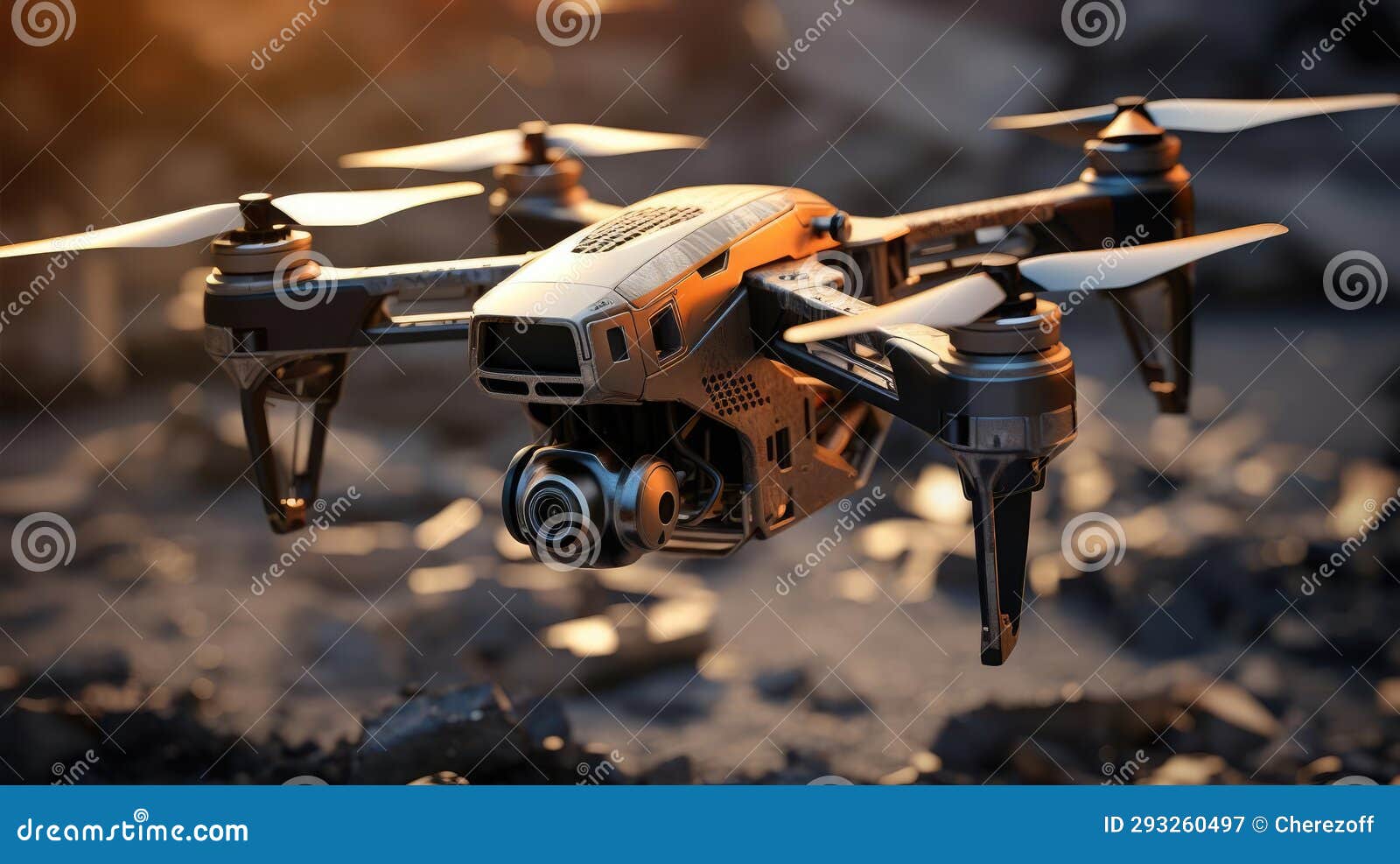 Combat FPV drone stock image. Image of model, command - 293260497