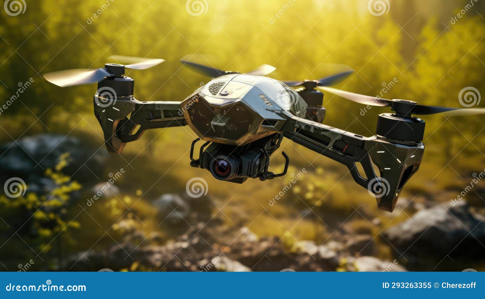 Combat FPV drone stock image. Image of drone, warhead - 293263355