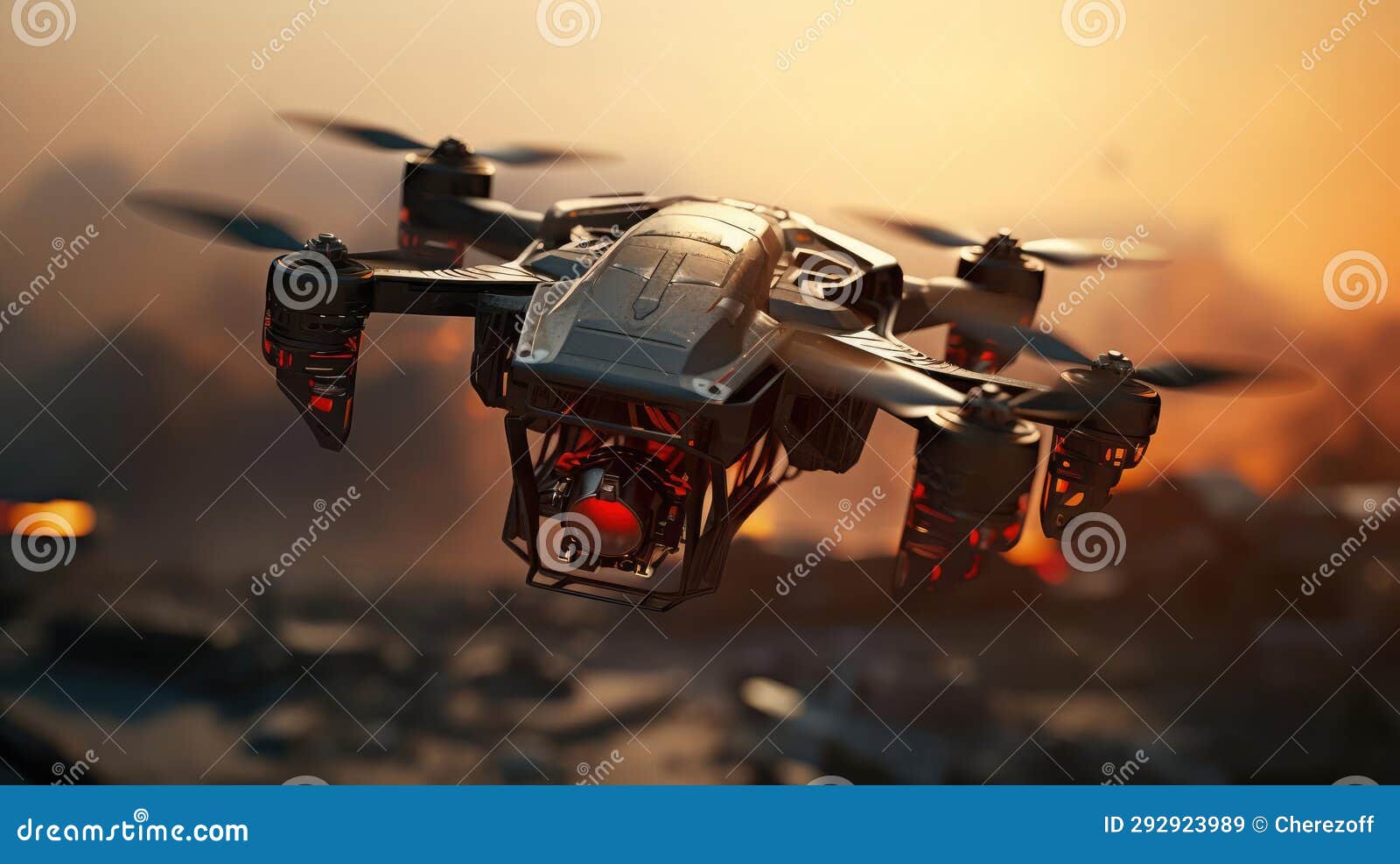 Combat FPV drone stock image. Image of flying, army - 292923989