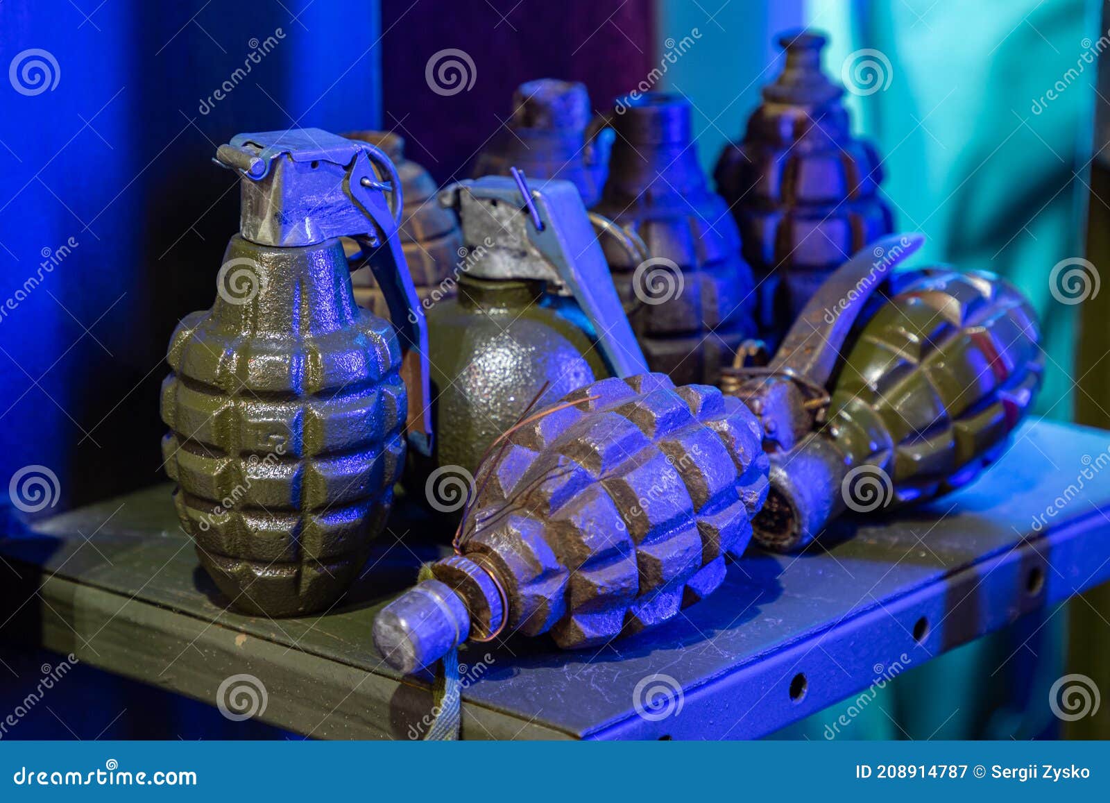 Combat Hand Grenades from Different Times Editorial Photography - Image ...