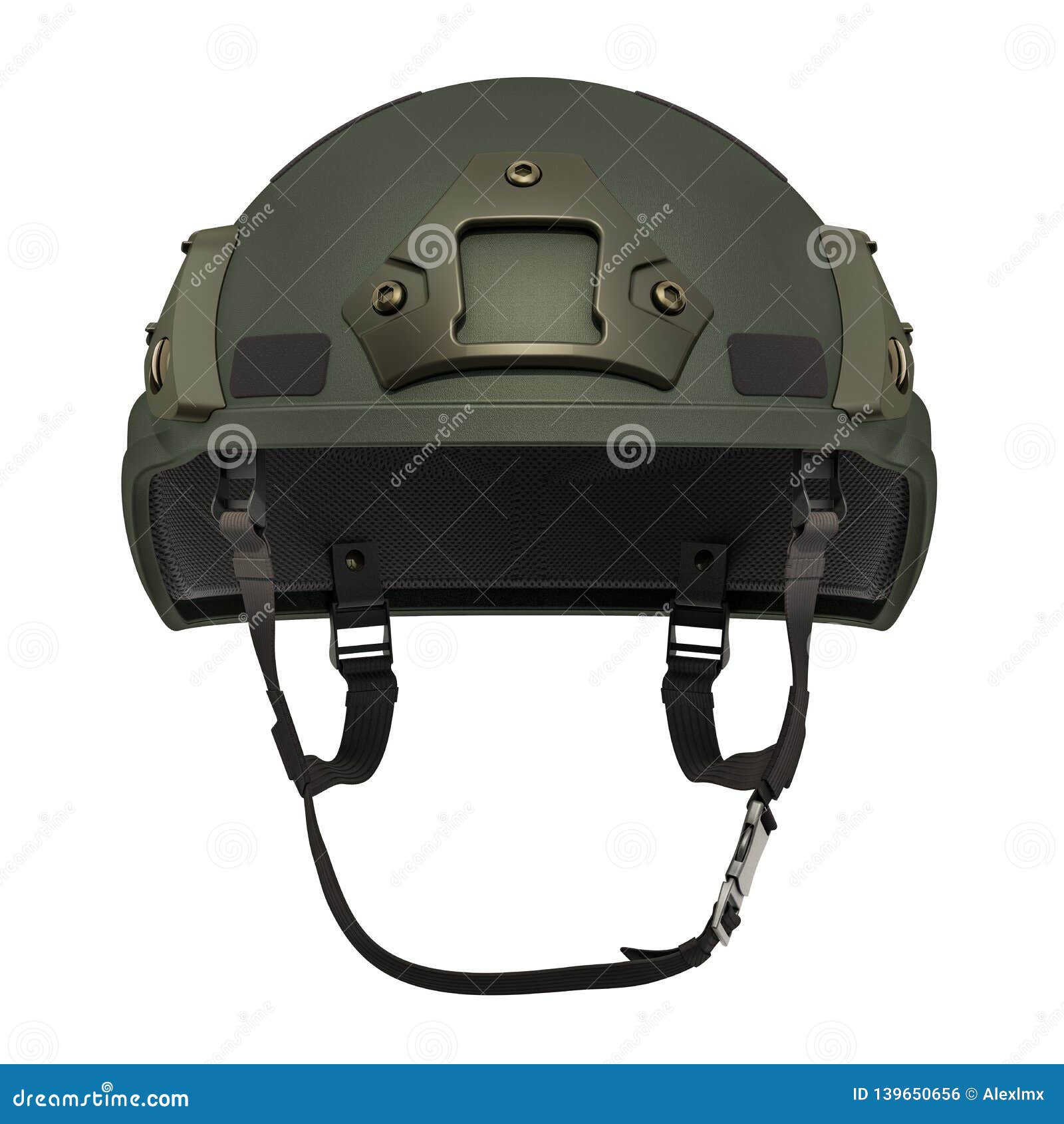 Combat Helmet, 3D Rendering Stock Illustration - Illustration of steel ...