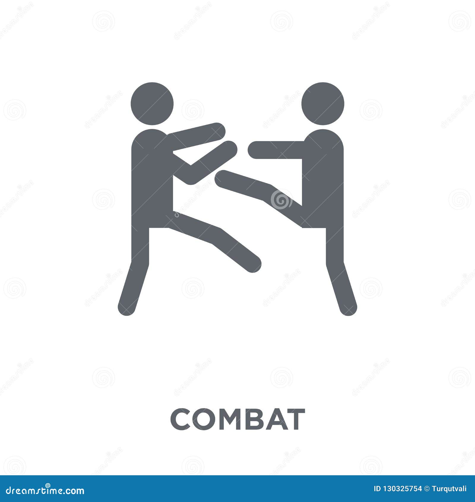 Combat Icon. Trendy Modern Flat Linear Vector Combat Icon On White ...