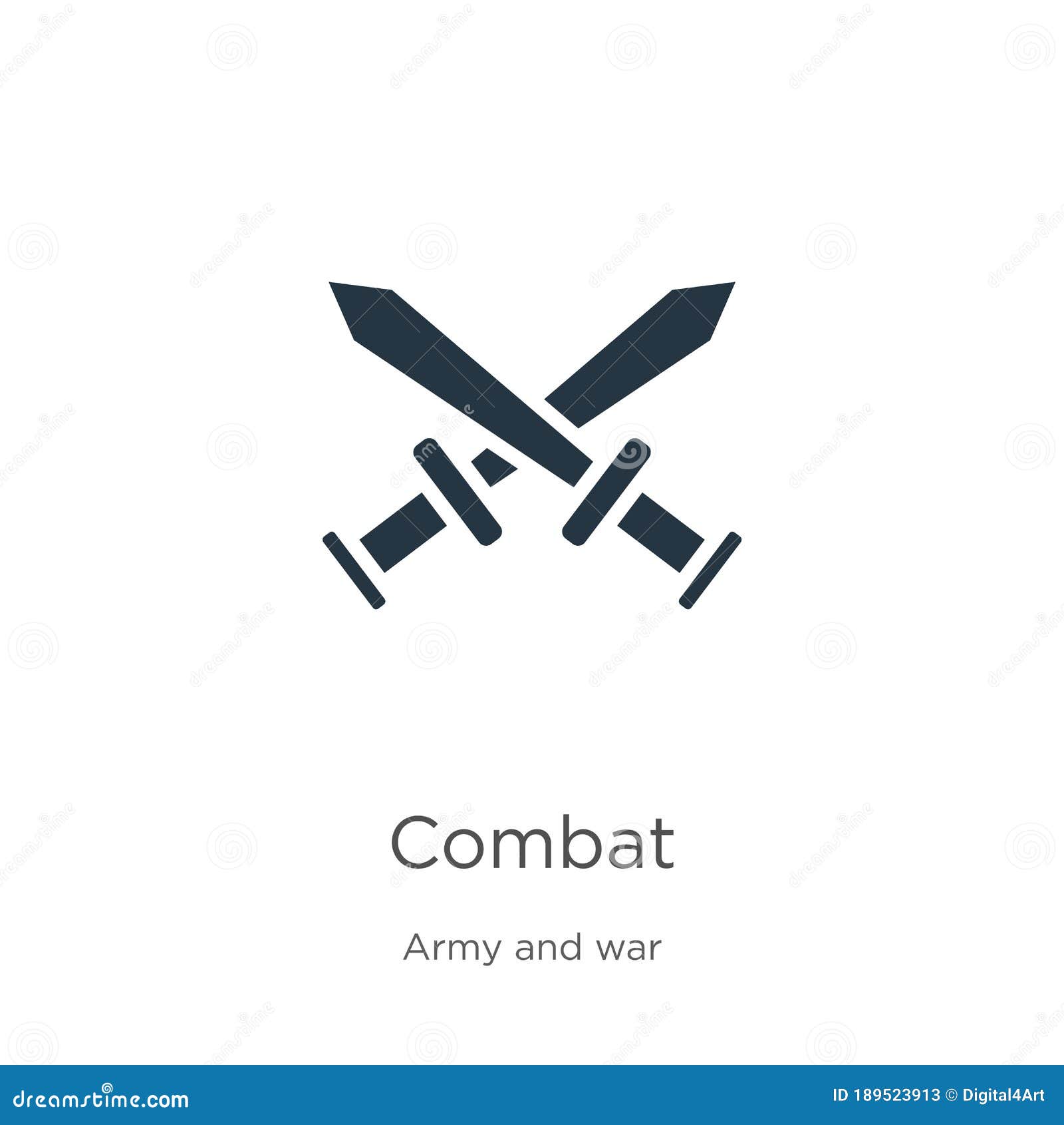 Combat Icon. Trendy Modern Flat Linear Vector Combat Icon On White ...