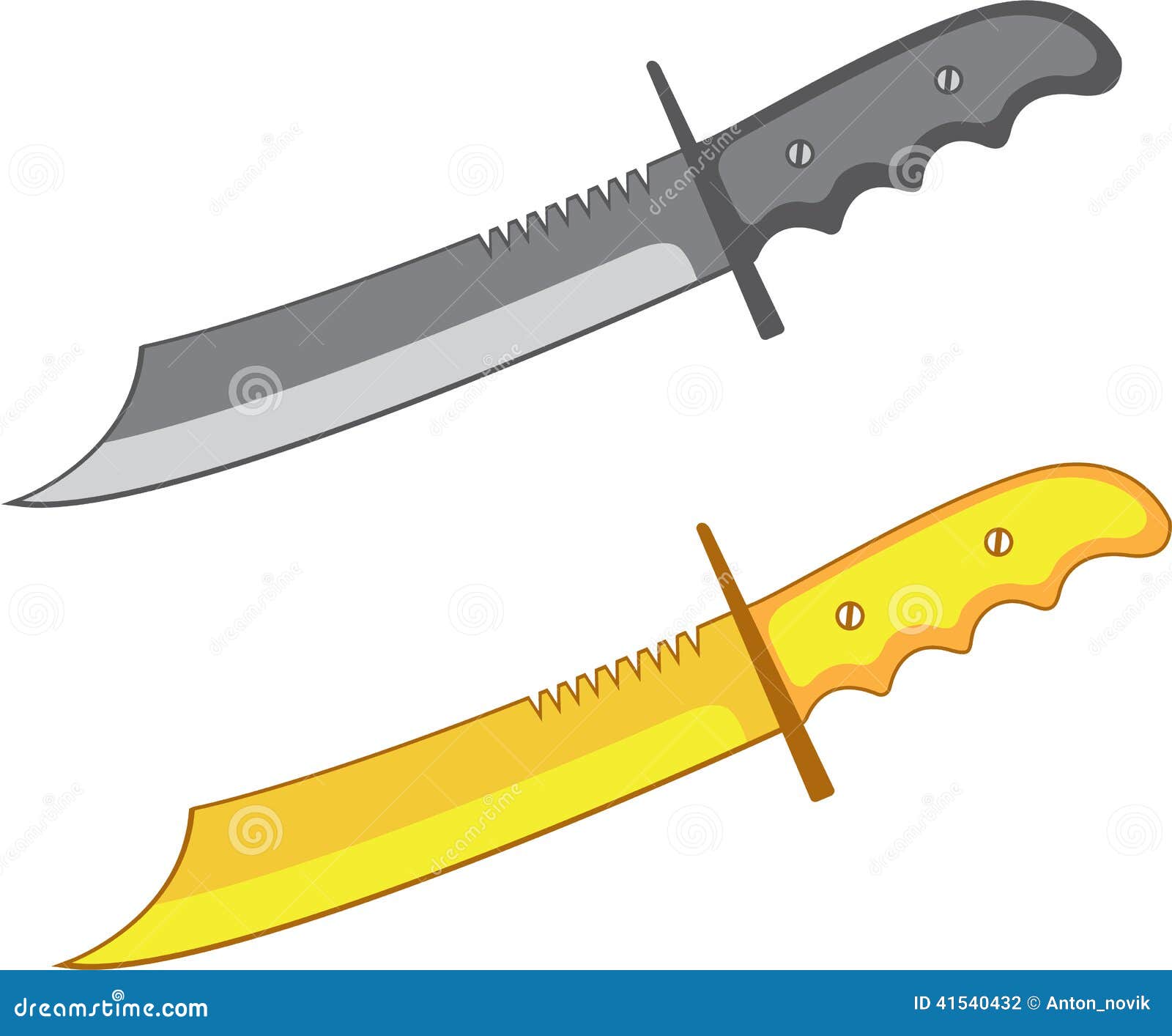 Combat Knife stock vector. Illustration of crime, protection - 41540432