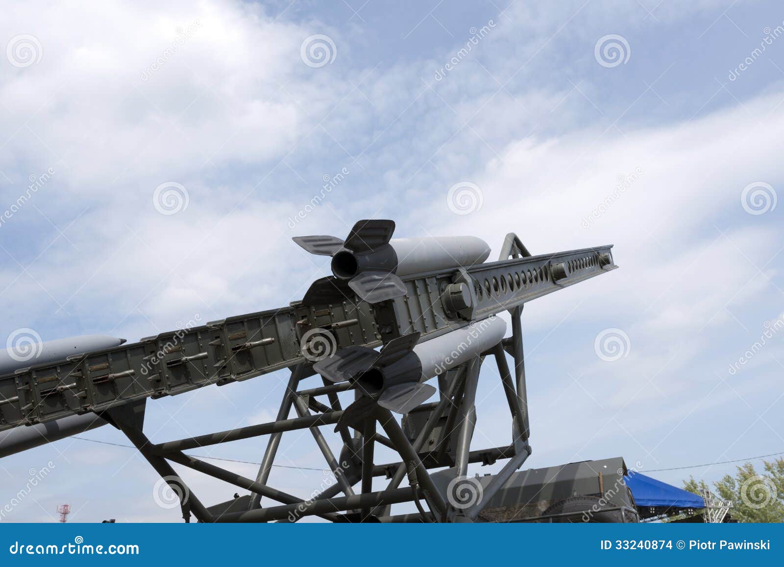 Combat Missiles In A Row, Warhead, Projectile. Weapons Of Mass ...